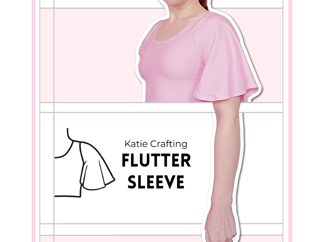 Flutter Sleeve Sewing Pattern | Mix & Match | Add on Sleeves | Digital PDF Sewing Pattern | XS ...