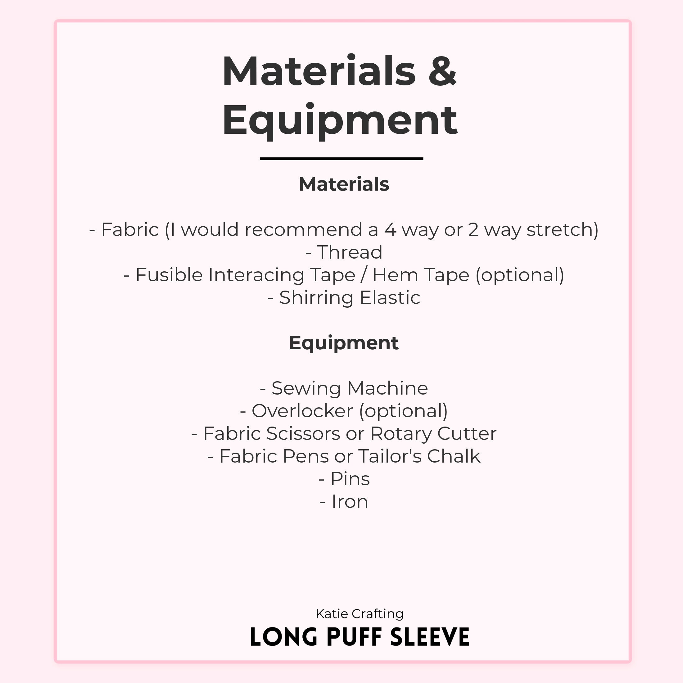 Long Puff Sleeve Sewing Pattern Mix & Match Add on Sleeves Digital PDF ...