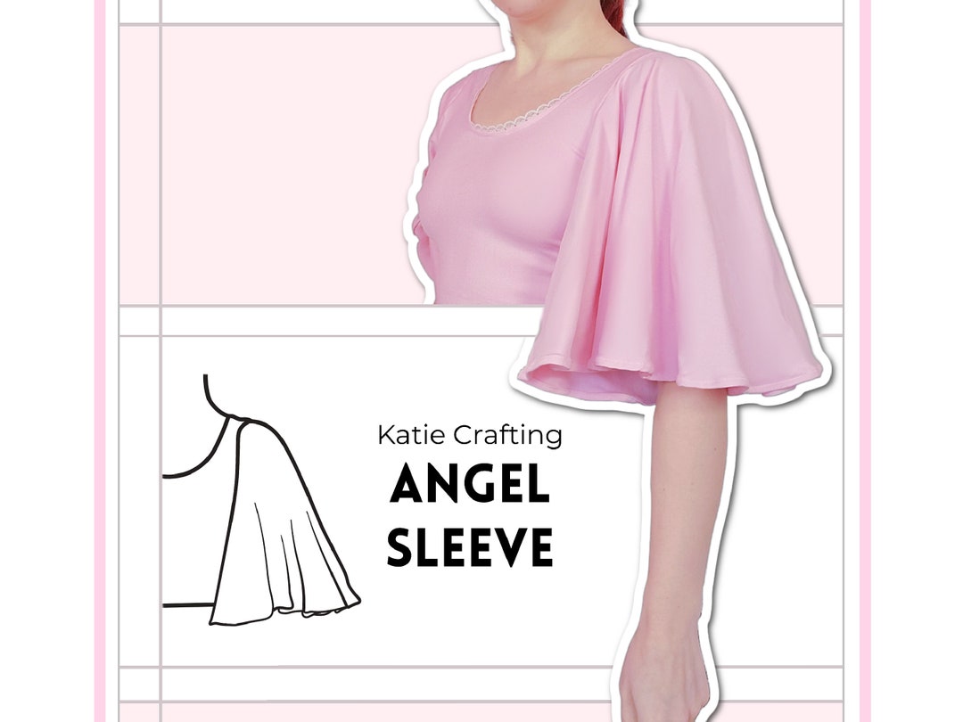 Angel Sleeve Sewing Pattern | Mix & Match | Add on Sleeves | Digital ...