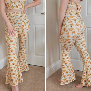 Sewing Pattern Bundle | Flared Trousers W/pockets | Crop Top | Digital ...