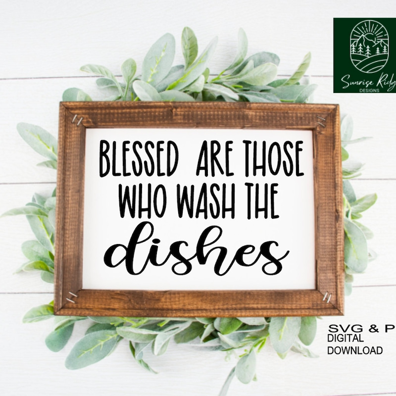 Wash Dishes Sign - Etsy