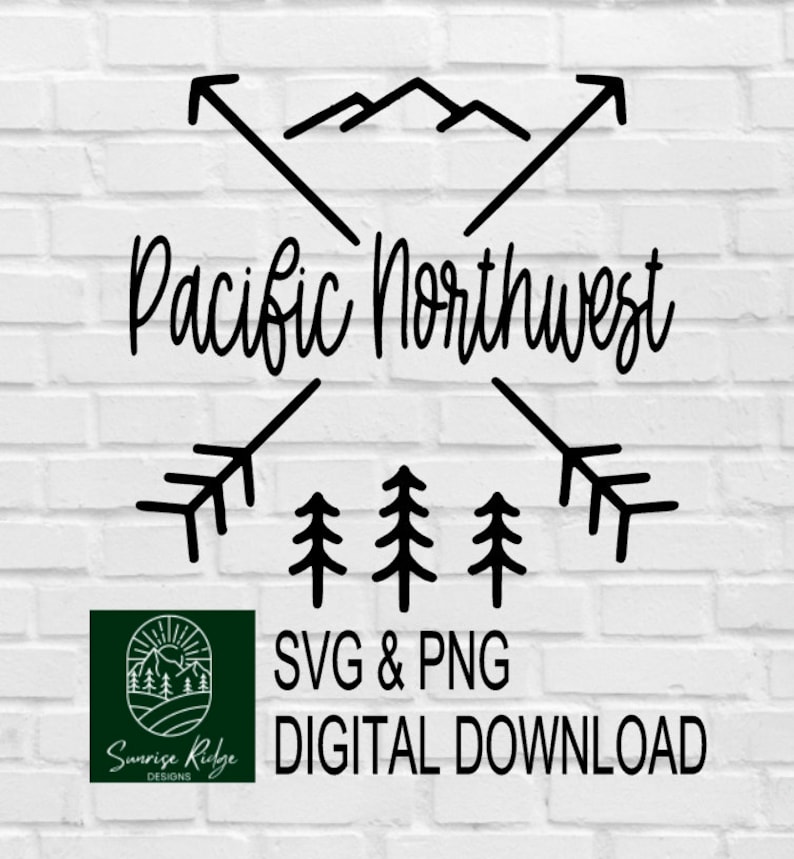 Pacific Northwest SVG PNG Instant Digital Download PNW - Etsy