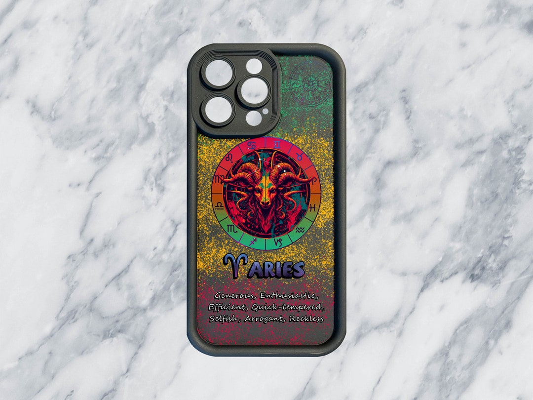 Zodiac Aries Phone Case Zodiac Sign Case for iPhone 13 to 15 Pro Max ...