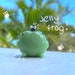 Awkward Jelly Frog Desk Buddy (with Teeny Bum!) || Handmade Polymer ...