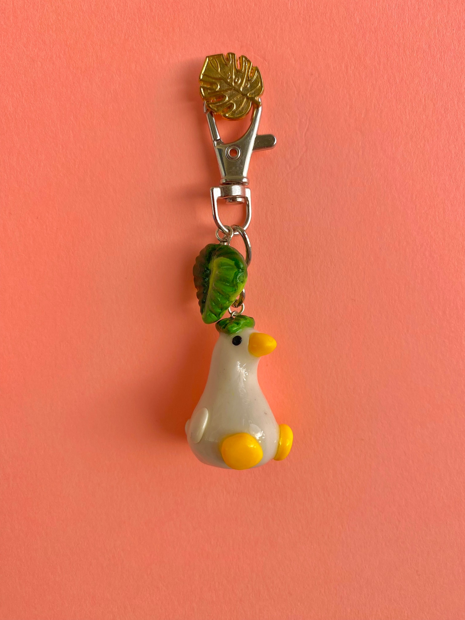 Awkward Goose Keychain Handmade Polymer Clay Figurine - Etsy