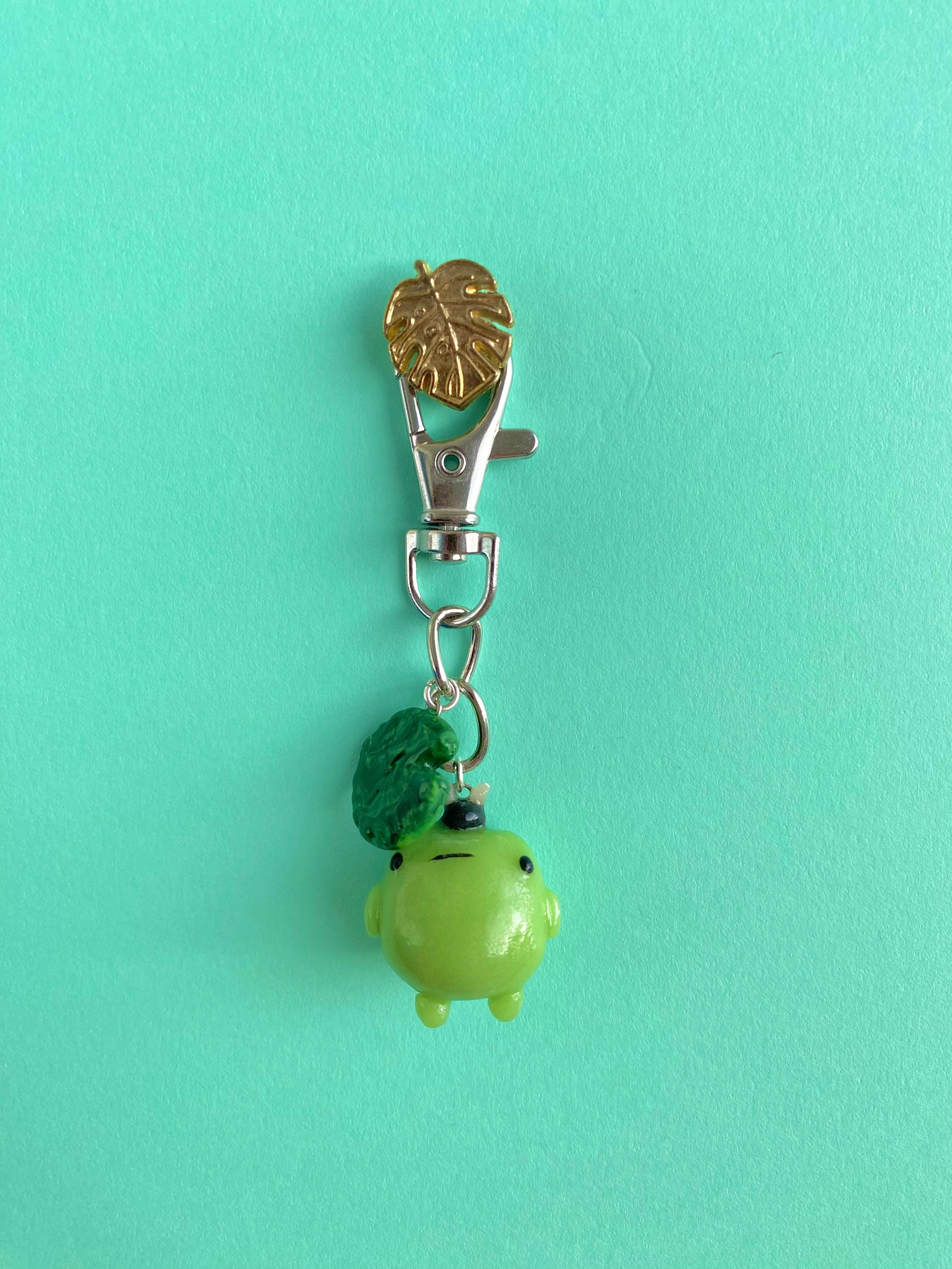Awkward Jelly Frog Keychain (with Teeny Bum!) || Handmade Polymer Clay ...