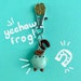 Awkward Jelly Frog Keychain (with Teeny Bum!) || Handmade Polymer Clay ...