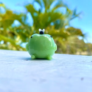 Awkward Jelly Frog Desk Buddy (with Teeny Bum!) || Handmade Polymer ...