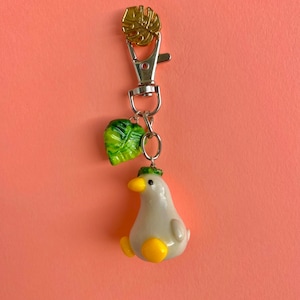 Awkward Goose Keychain || Handmade Polymer Clay Figurine - Etsy
