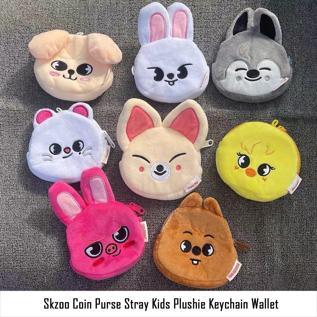 Skzoo Coin Purse Stray Kids Plushie Keychain Pendant Animal - Etsy