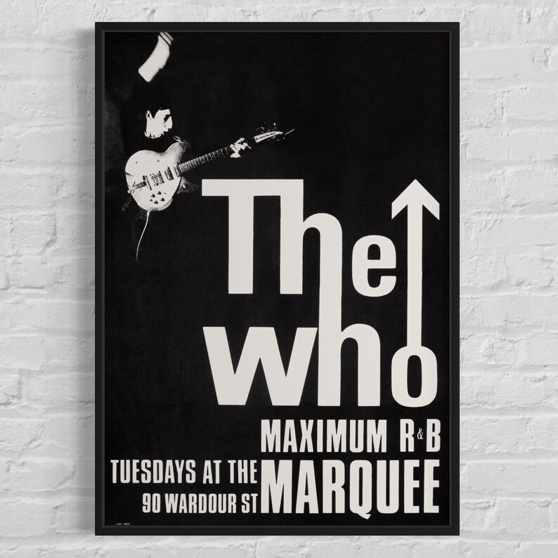 THE WHO 'marquee Club' 1964 Weekly Tuesday Appearances Concert Poster ...