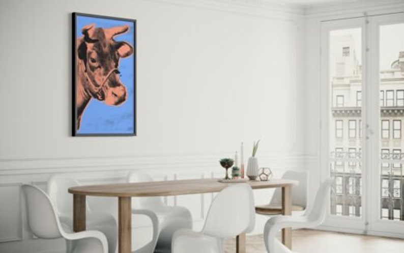 ANDY WARHOL cow 1971 Art Print - Etsy
