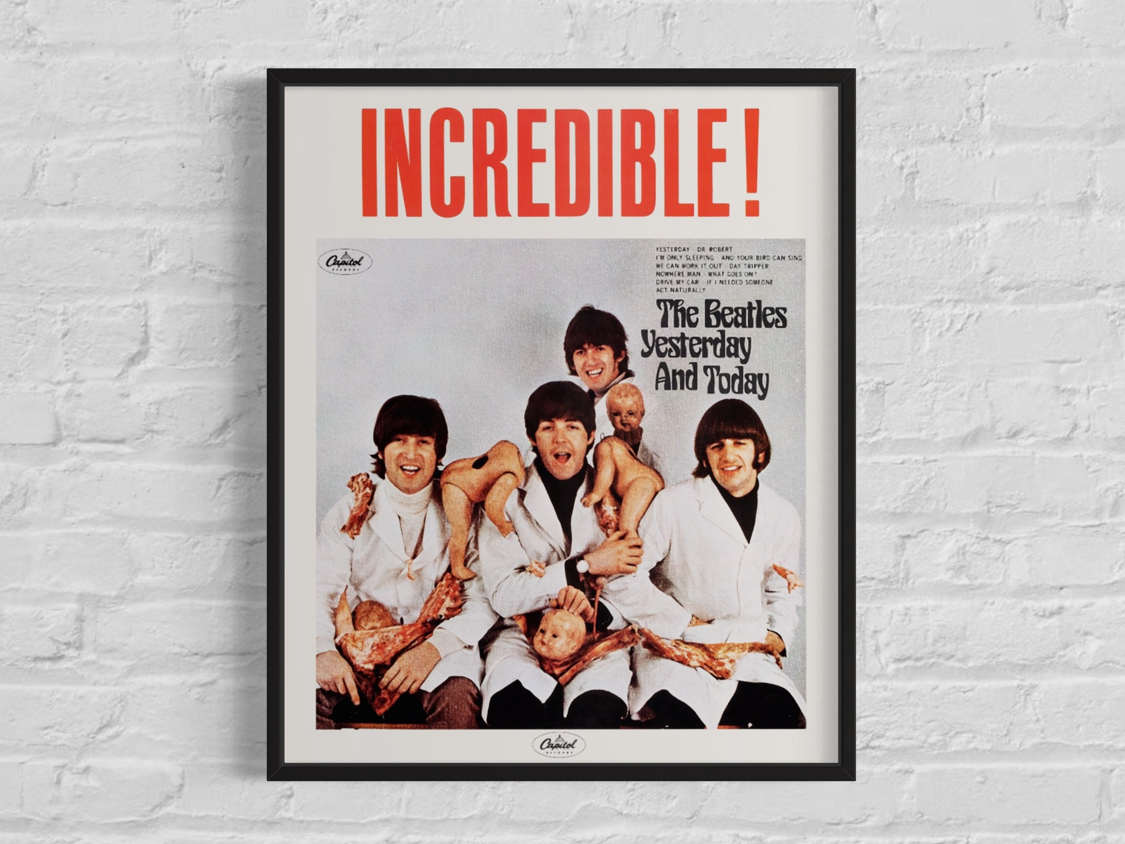 THE BEATLES butcher Cover 1966 'yesterday & - Etsy