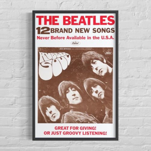 The Beatles Rubber Soul Poster - Etsy