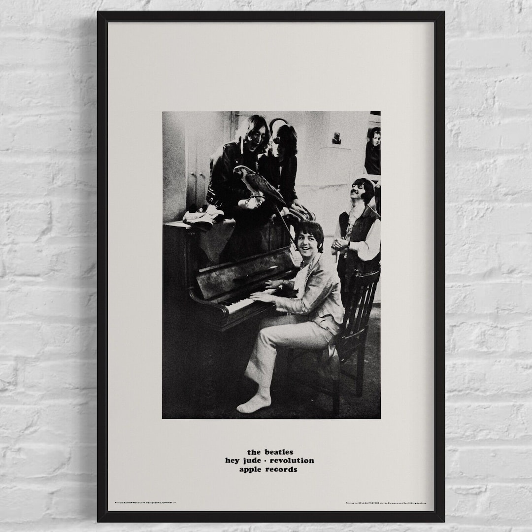 THE BEATLES 'hey Jude/revolution' 1968 Apple Records Promo Poster, 20 ...