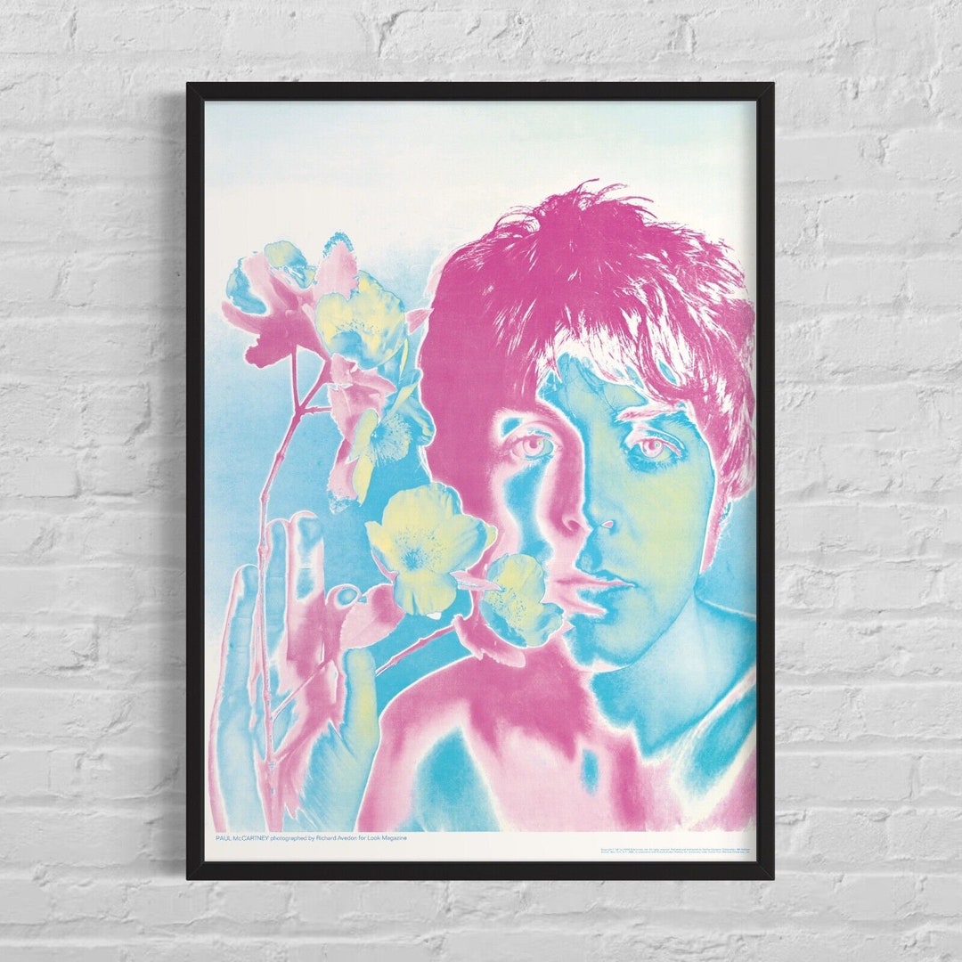 PAUL MCCARTNEY 'look Magazine' 1967 Richard Avedon NEMS Poster, Reprint ...