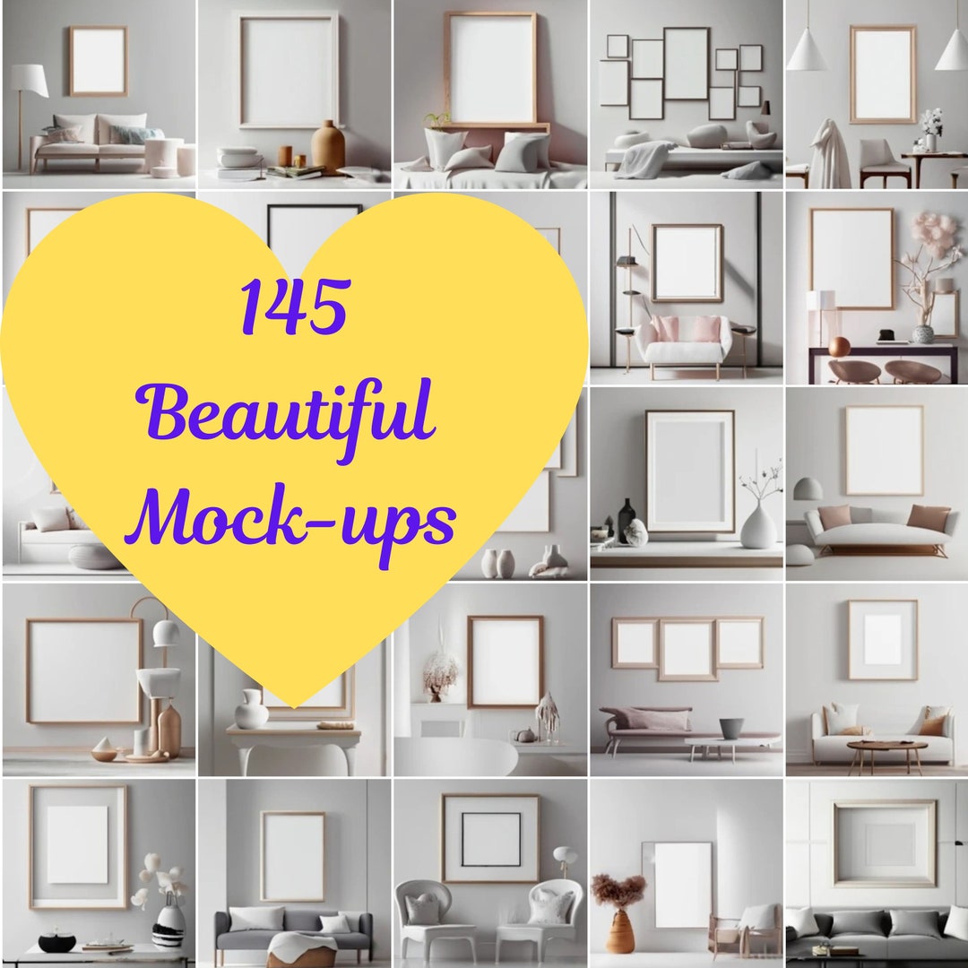 Beautiful Mock-ups for Your Design or Artwork - Etsy