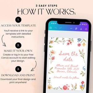 Colorful Save the Date Template | Watercolor Save the Date ...