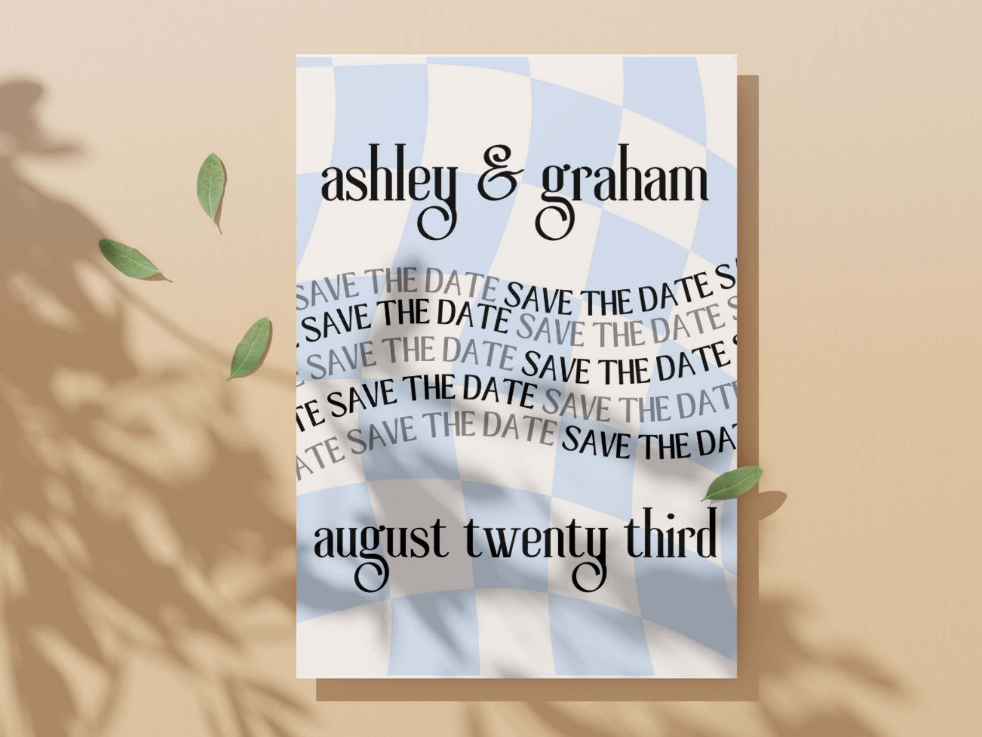 Retro Save the Date Save the Date Template With Photo Save - Etsy