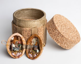 Handmade Walnut Shell Houseminiature House walnut Shell - Etsy