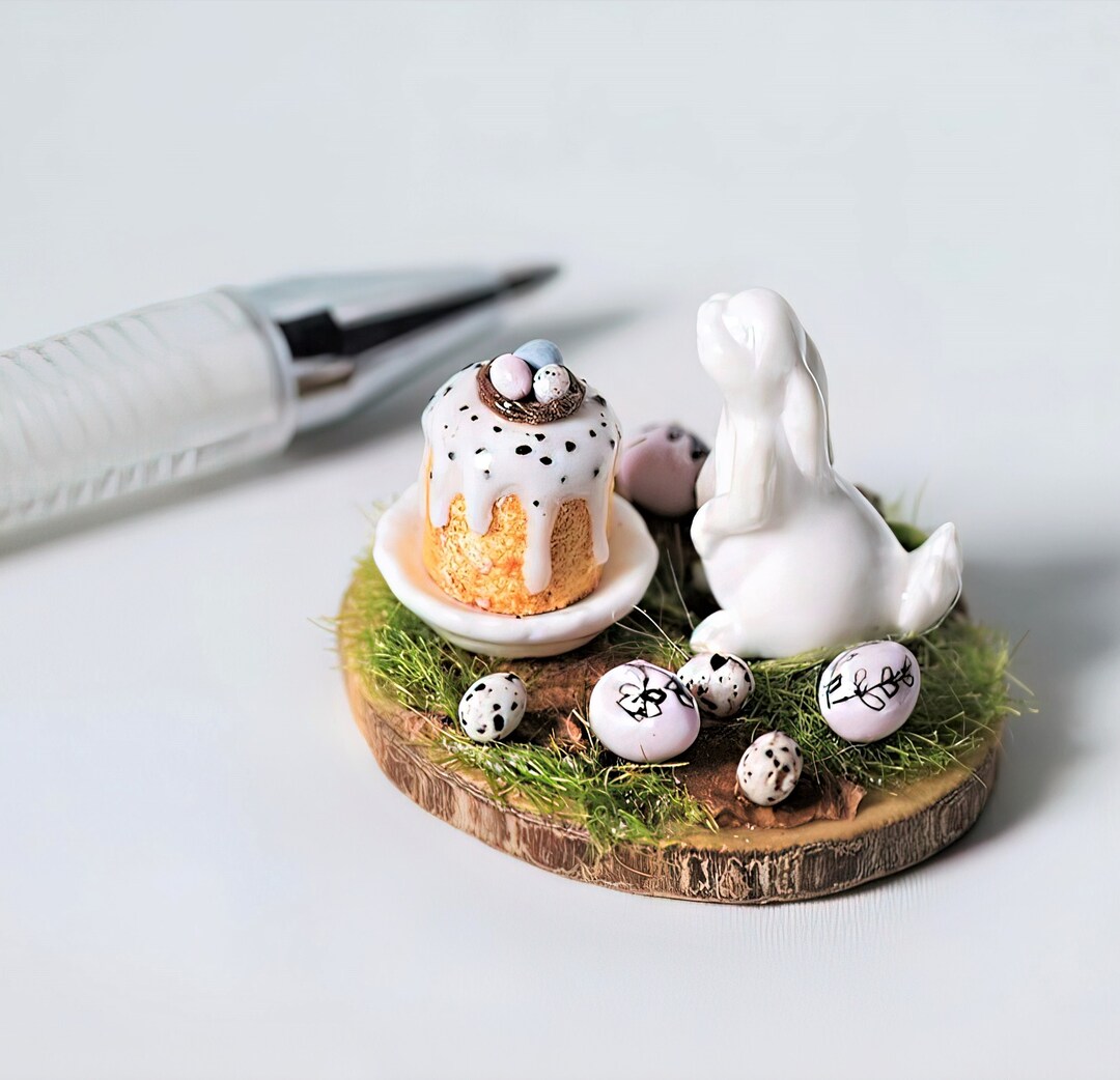 Dollhouse Miniature 1/12 Happy Easter! !! Sweet Easter Bunny! - Etsy