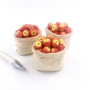 Dollhouse Miniature 1/12 Apples,apples in a Bag! - Etsy