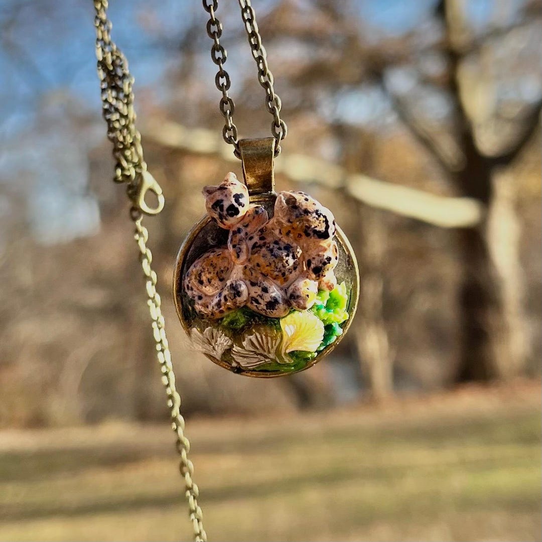 Cheetahs Pendant Necklace | Ginkgo Leaves Nature Inspired Jewelry ...