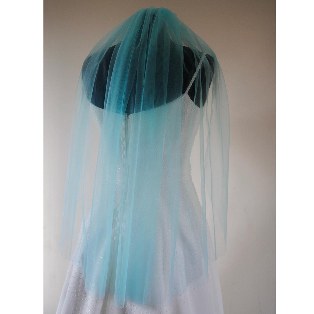 Handmade Pastel Tulle Bridal Veil: Cathedral Length Wedding Veil With ...