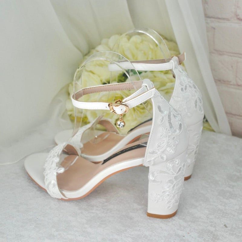 Lace Bridal Heels - Etsy
