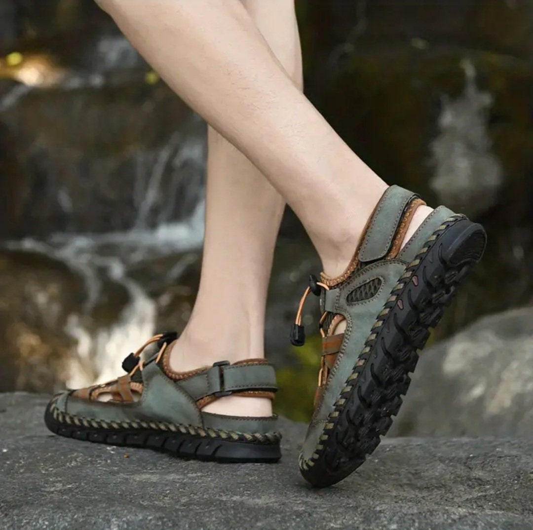 Men's Trendy Breathable Mesh Sandals With Adjustable Draw String ...