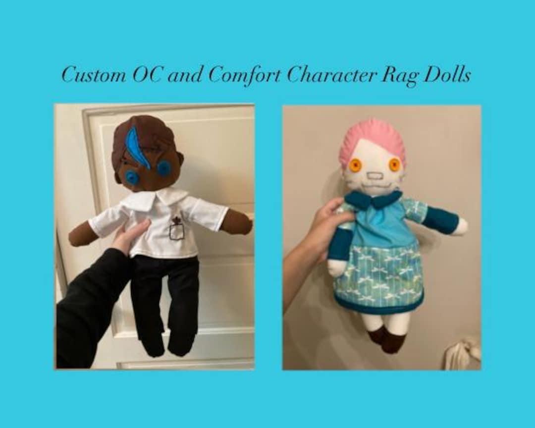 Custom OC and Comfort Character Rag Dolls, Handmade - Etsy