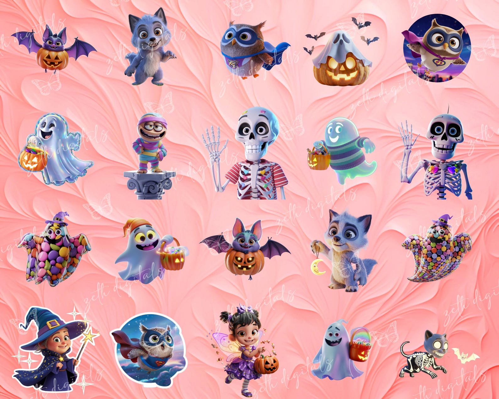 Trick or Treat Clipart PNG, Halloween Clipart, Ghost PNG, Spooky ...