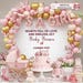 3D Pink It's a Girl Pregnancy Announcement | Digital Baby Announcement ...