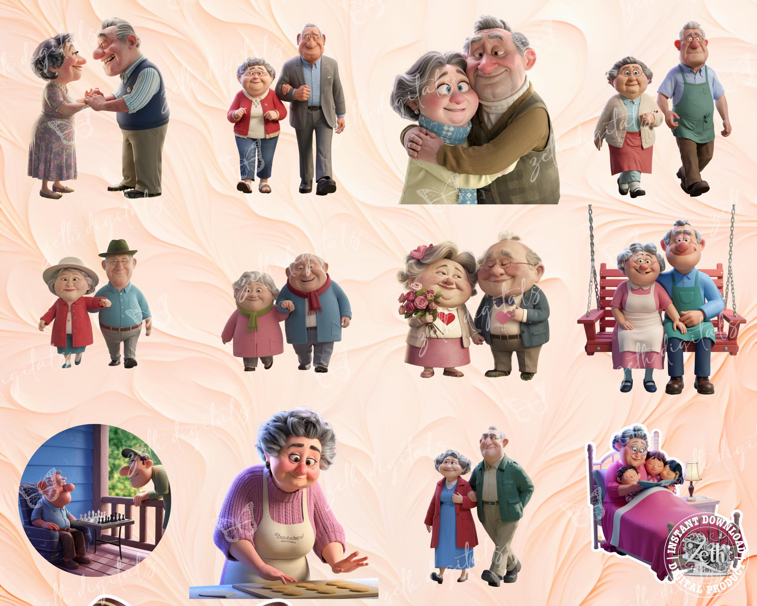 Grandparent's Day Clipart, Best Grandma Clipart Best Grandpa Clipart ...