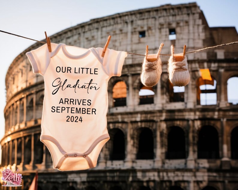 Gender Neutral Baby Announcement | Digital Pregnancy Announcement ...