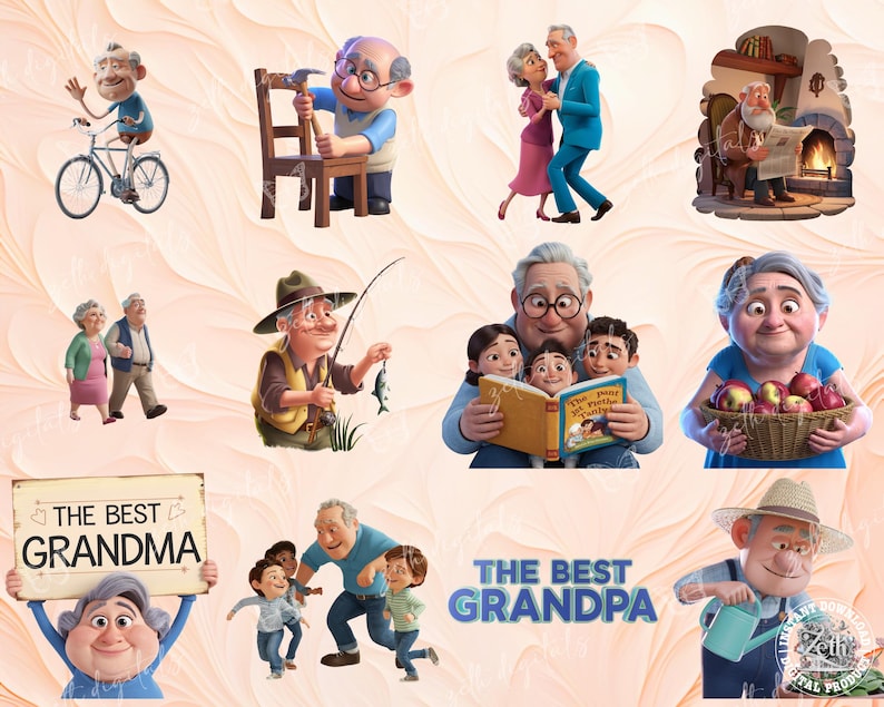 Grandparent's Day Clipart, Best Grandma Clipart Best Grandpa Clipart ...