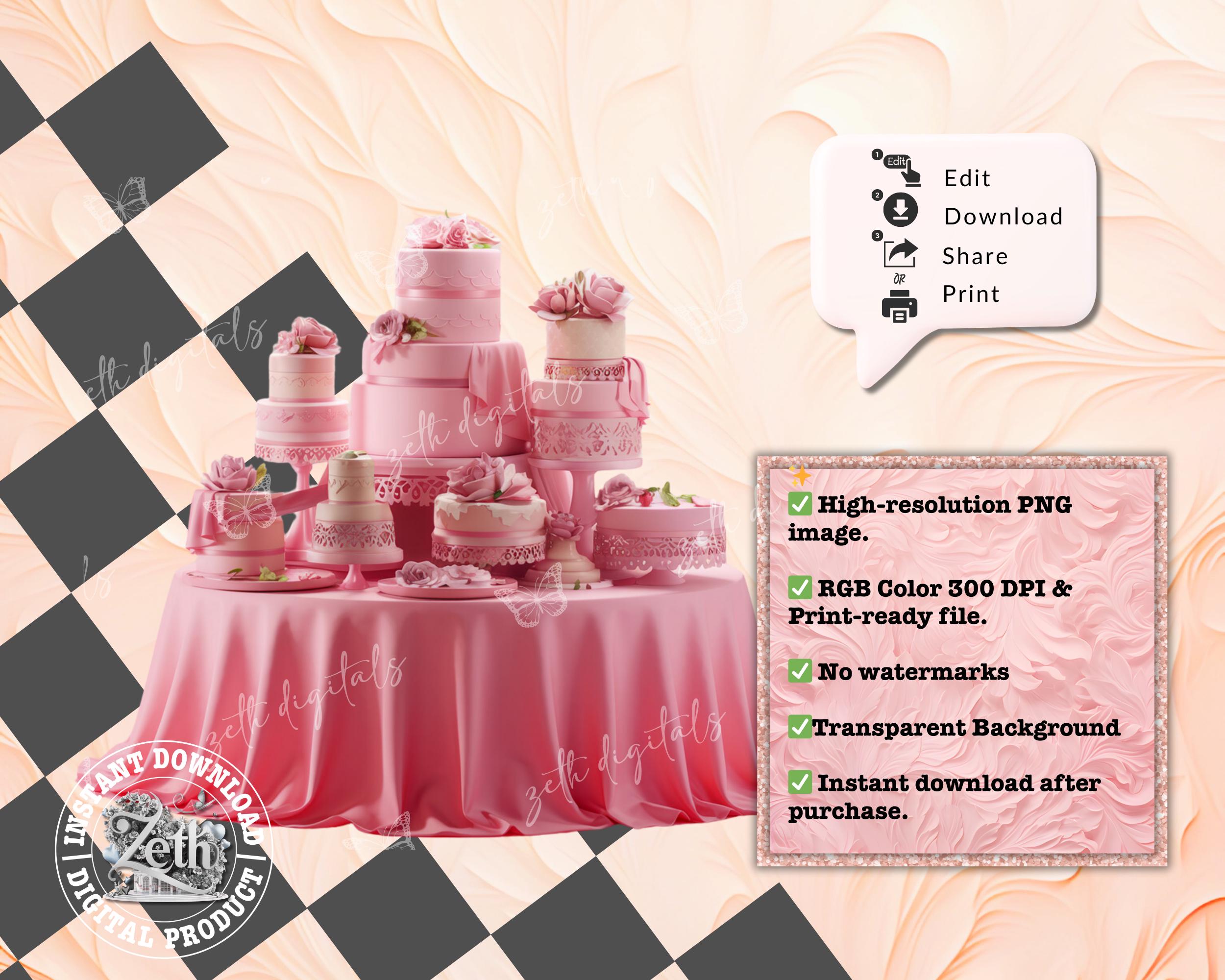 Pink Birthday Party Clipart, Pink Party Clipart Children Party Clipart ...