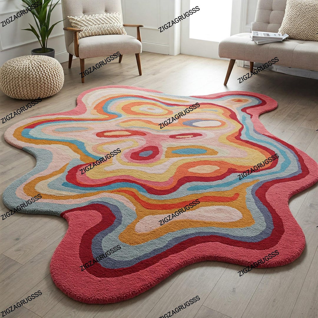 Modern Amoeba Pattern Wool Carpet - the Perfect Blend of Comfort ...