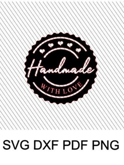 Handmade SVG/ Label SVG/ dxf png pdf | Etsy