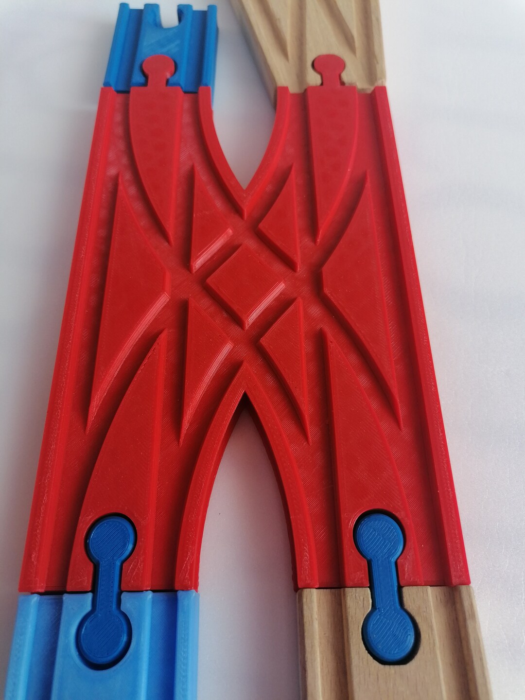 Wooden Train Track Parallel Intersection / Wooden Train Connector ...