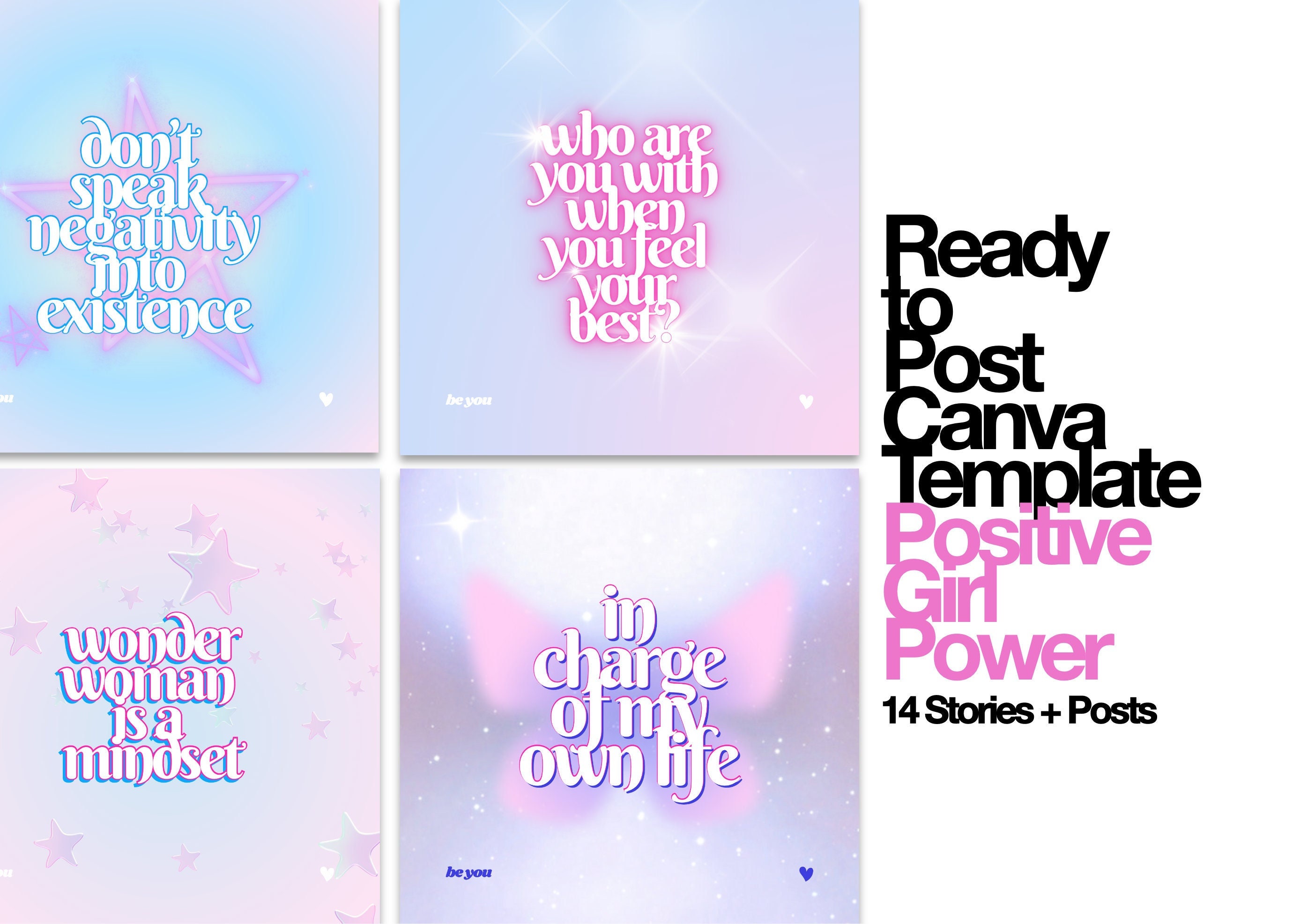 Canva Template, Positive Quote, Canva Instagram, Quote Template ...