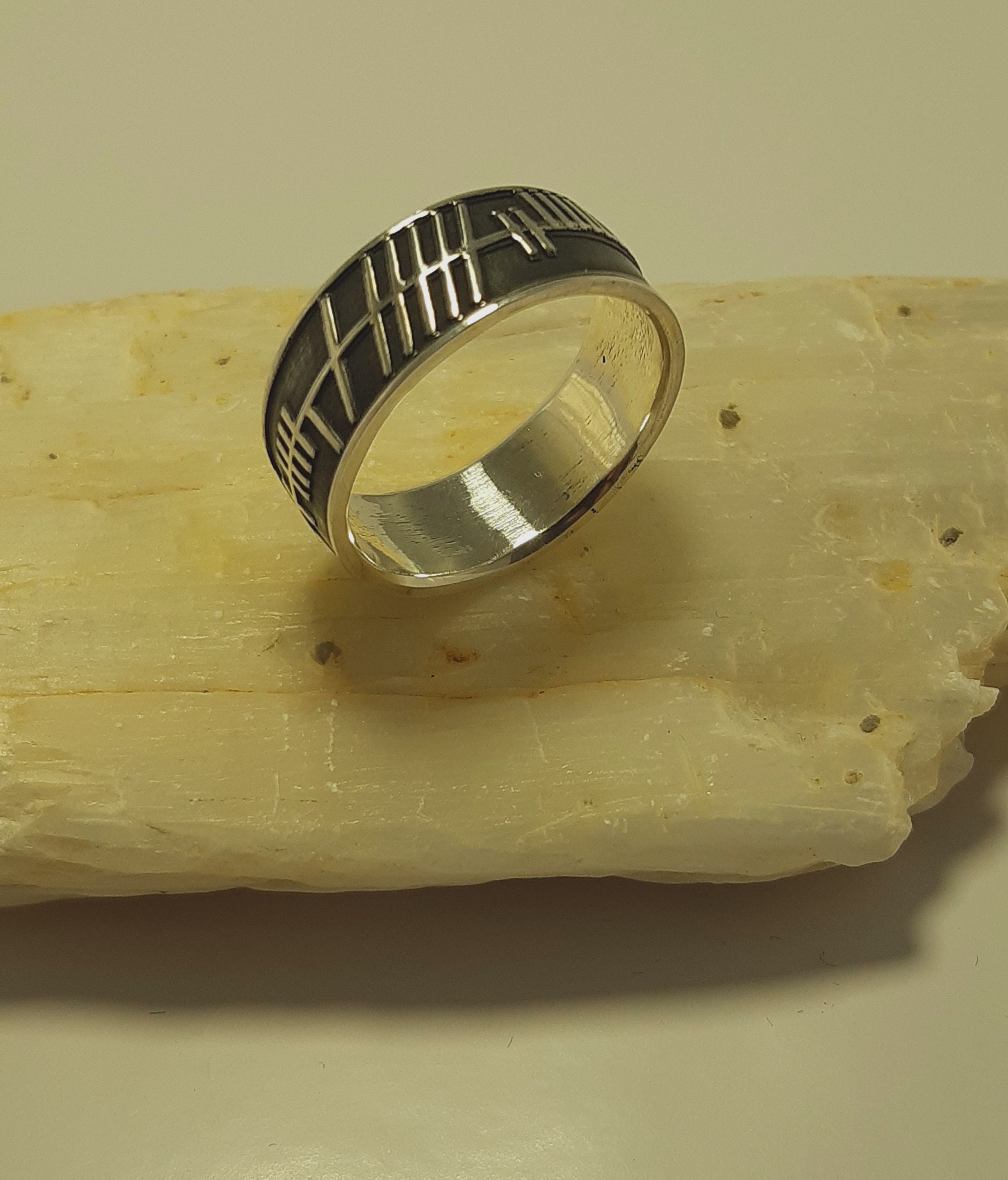 Personalized Ogham Ring, Irish Jewelry, Celtic Jewelry, 925 Sterling ...
