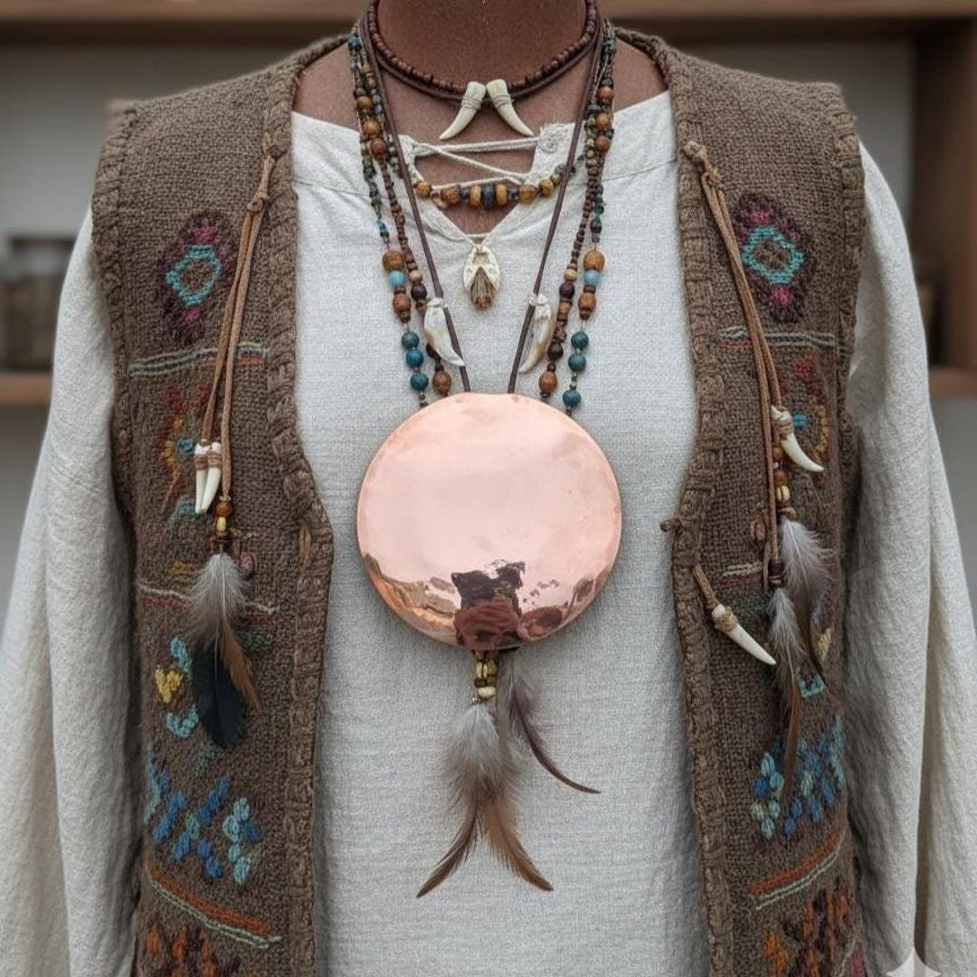 Copper Mirror Mongolia Siberia Asia Symbolic Protection,negative ...