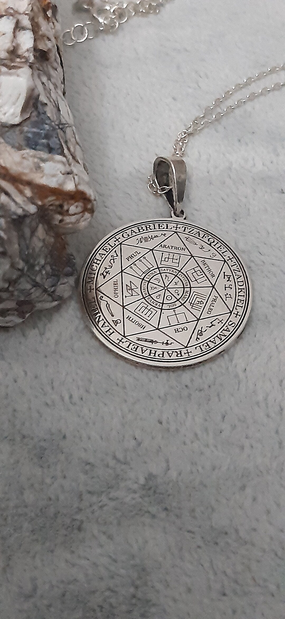 7 Archangel Pendant - Seven Archangels - 925 Sterling Silver - Necklace ...