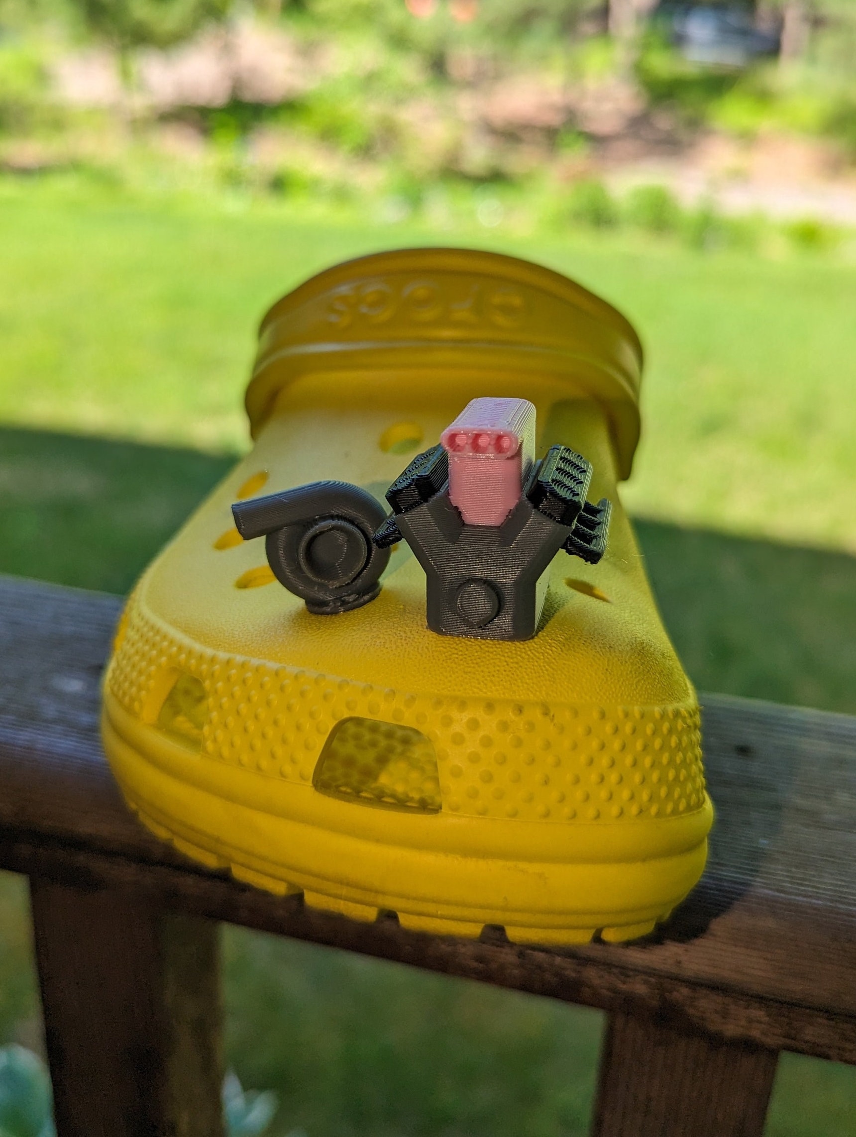 V8 Croc Engine and Turbo Charger set of 4 - Etsy