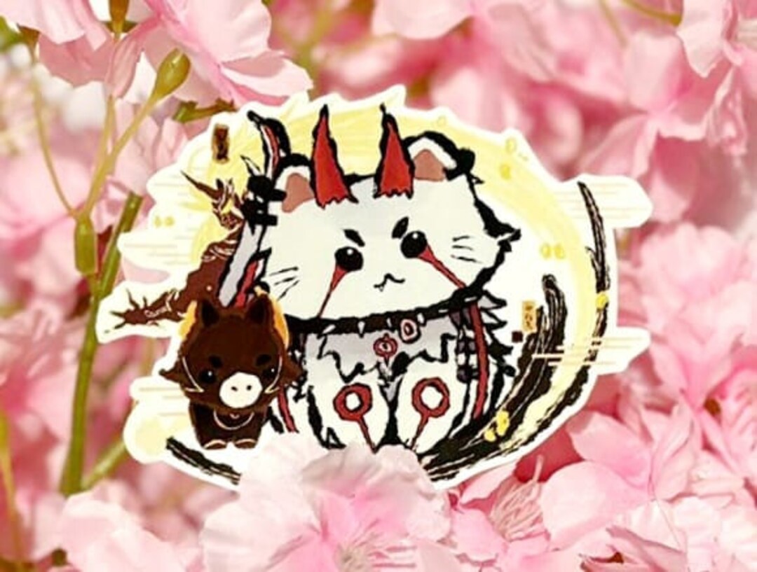 Genshin Impact Cat Stickers Inazuma Characters Selection 1 - Etsy