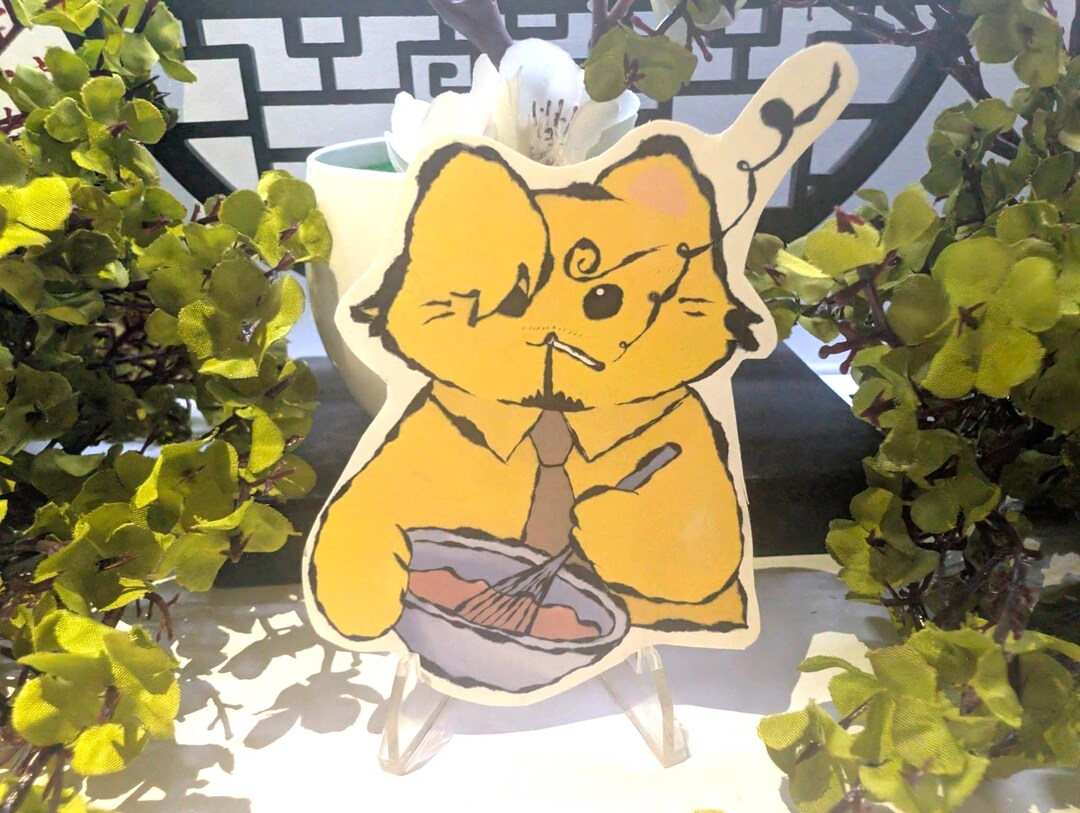Sanji Cat Gloss Sticker – One Piece Inspired, Laptop/notebook Decal - Etsy