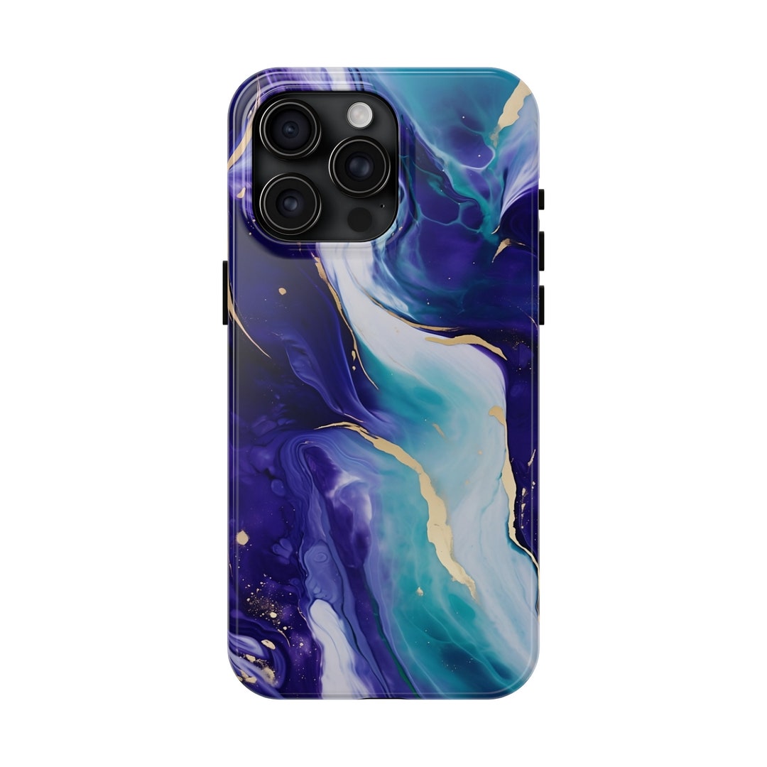 Indigo, Paint Splatter Tough Phone Cases - Etsy