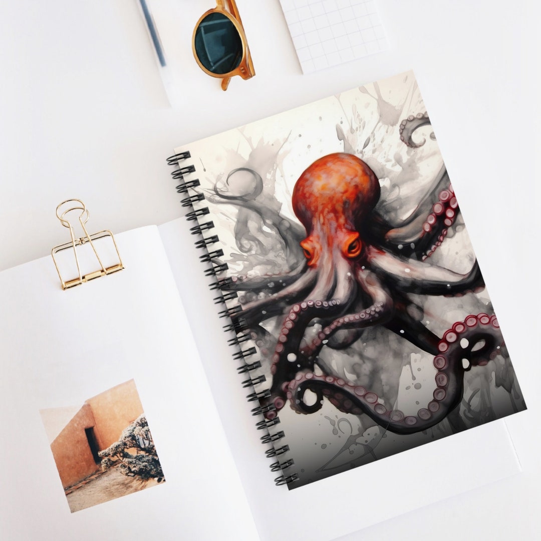 Octopus Notebook - Etsy