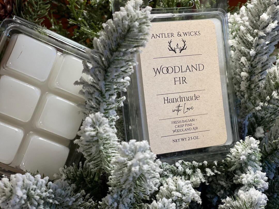 Woodland Fir Wax Tart | Fresh Pine & Evergreen Scent | Hand Poured ...